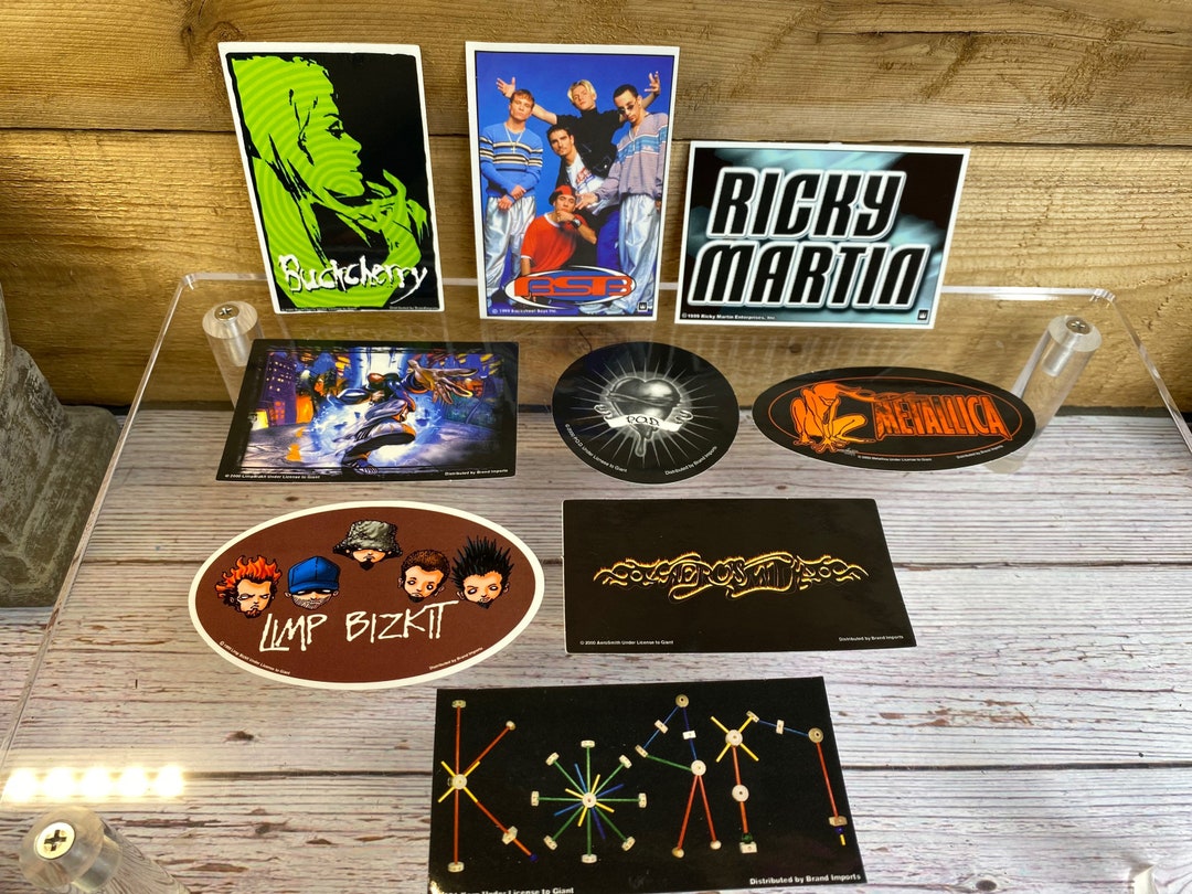 Vintage Band Stickers Vending Machine ~ Buckcherry Backstreet Boys ...