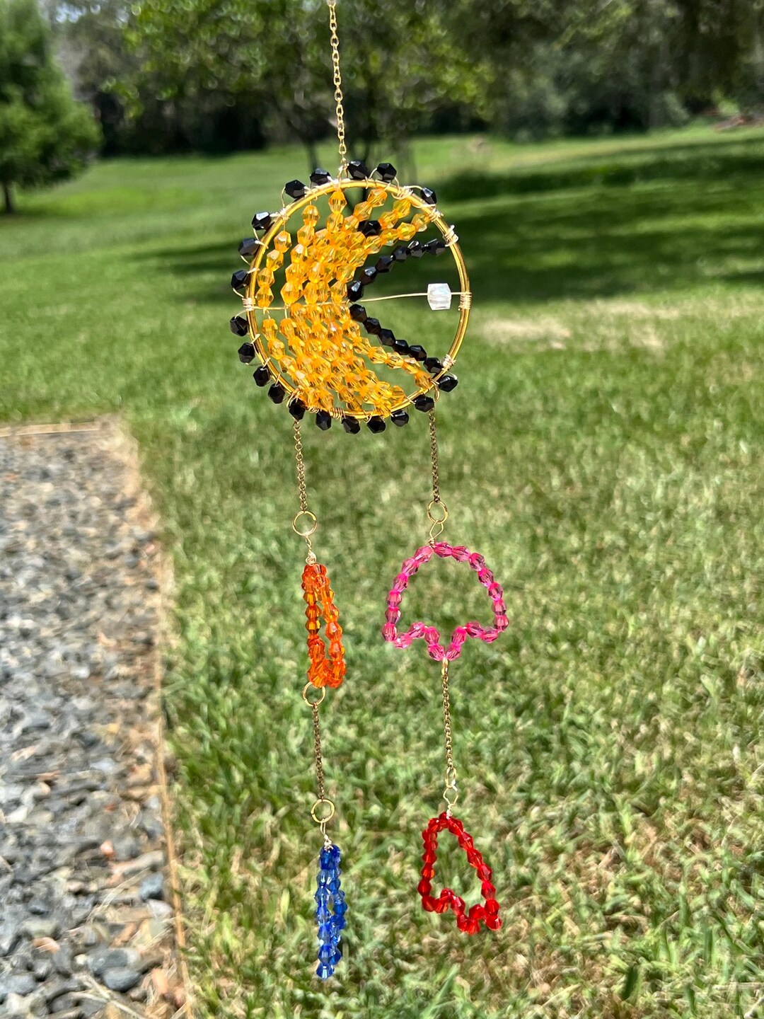 Pac-man Pac Man Sun Catcher - Etsy