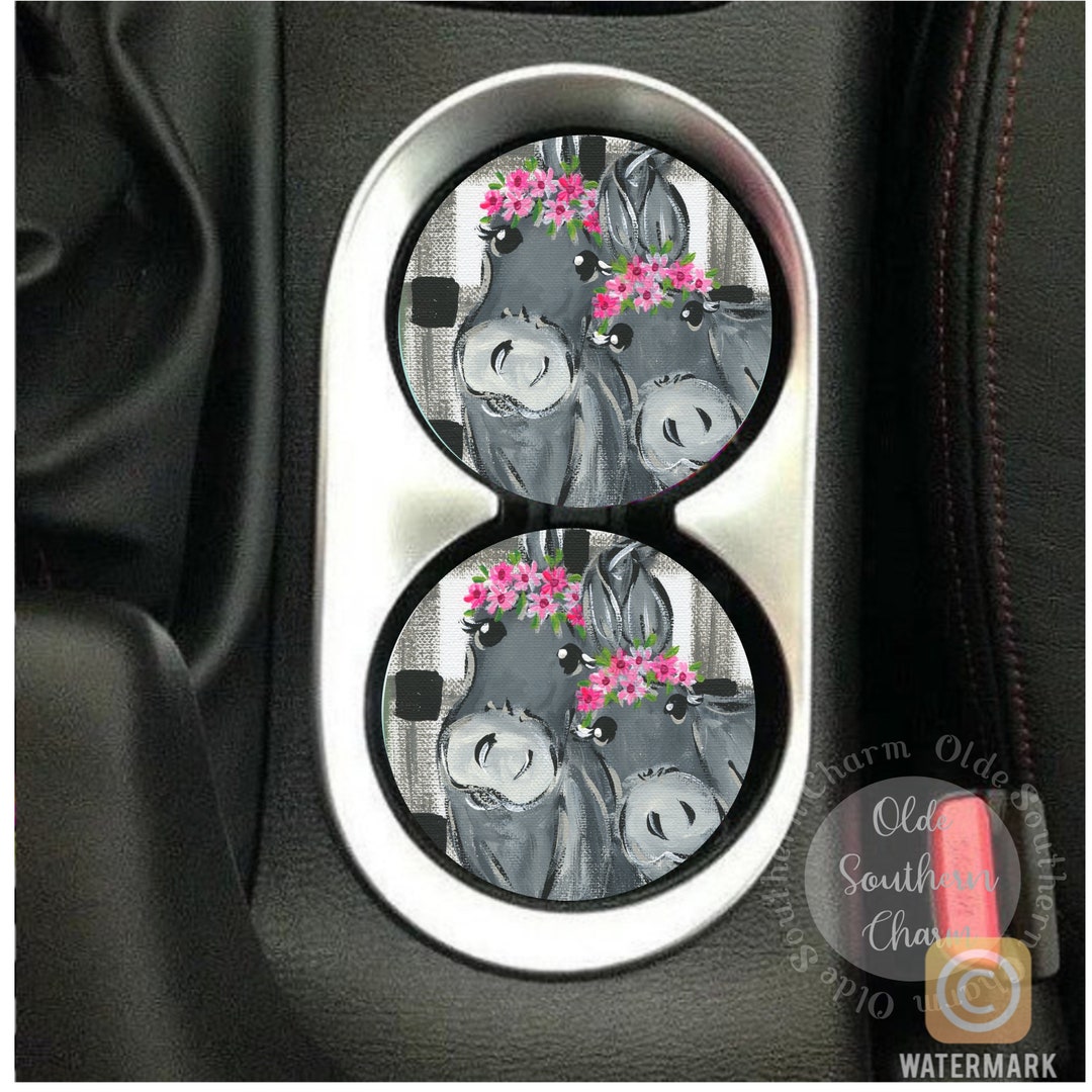 Donkey Duo Car Coasters - Etsy