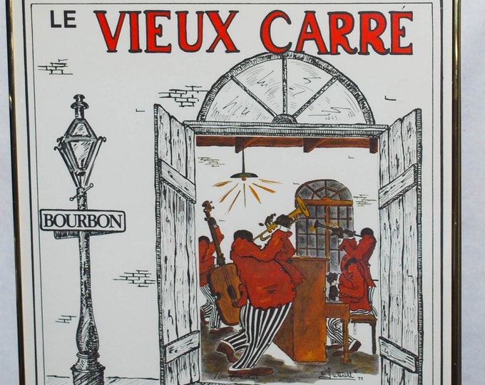 George B Luttrell II LE VIEUX Carre (french Quarter) Signed 1977 Framed ...