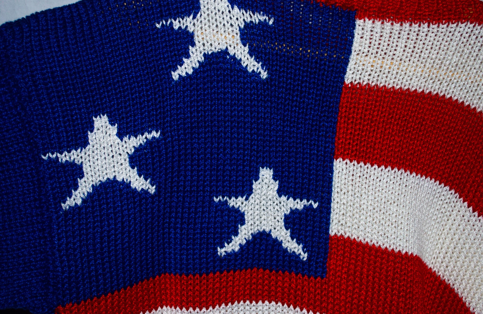 Vintage Deadstock 1990 American Flag Handloom Sweater. Size S. - Etsy