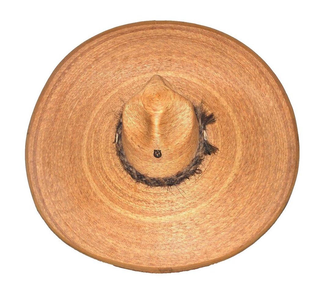 Vtg Fidepal 24" Sombrero Hat Mexican Vaquero Made in Sahuayo Mexico ...