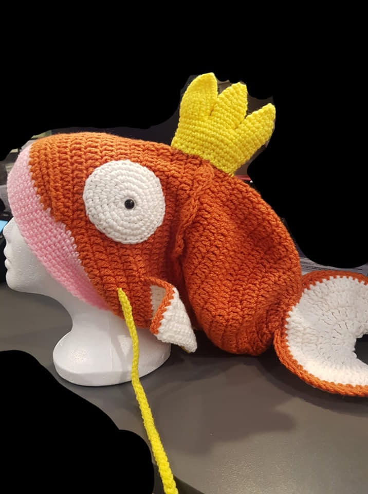 Gorro de Pokemon Magikarp hecho a mano/accesorio de Cosplay - Etsy España