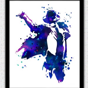 Michael Jackson Print, Michael Jackson Art Print, Michael Jackson ...