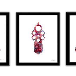 Revolver Print Set Revolver Silhouette Art Red Revolver - Etsy