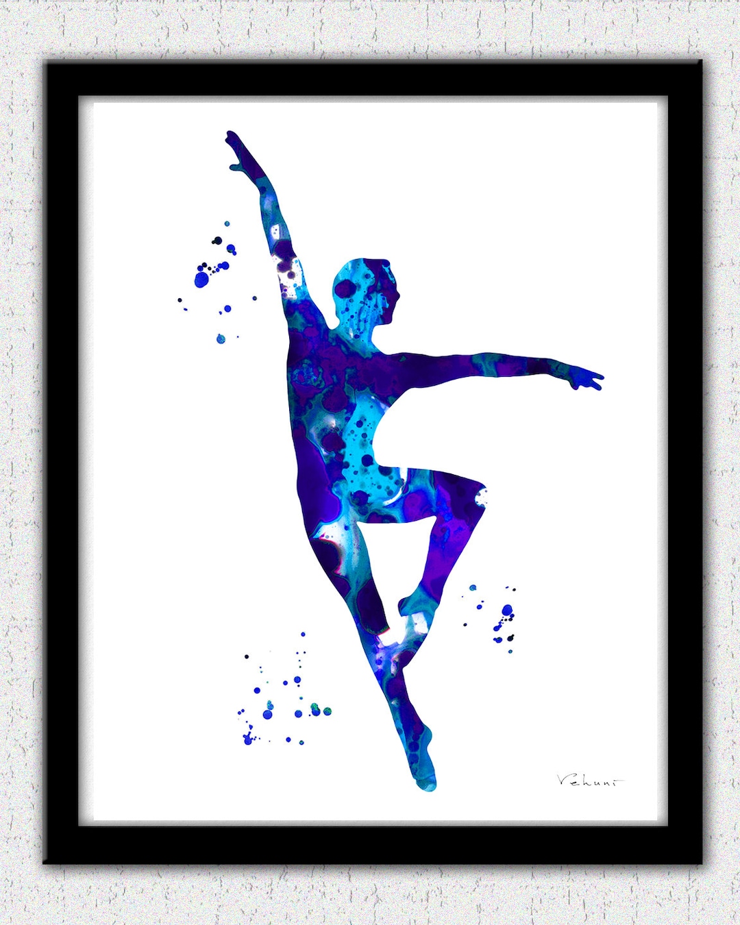 Ballet Dancer Print, Male Ballet Dancer Print, Ballet Silhouette ...
