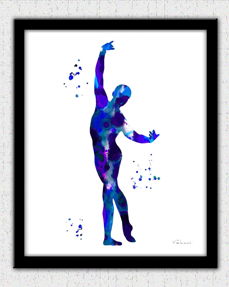 Ballet Dancer Print, Male Ballet Dancer Print, Ballet Silhouette ...