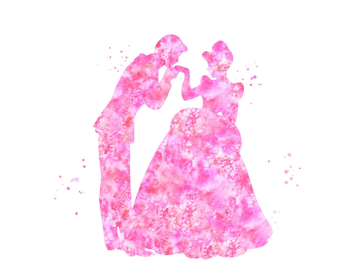 Pink Princess Print Disney Princess Light Pink Princess Set | Etsy