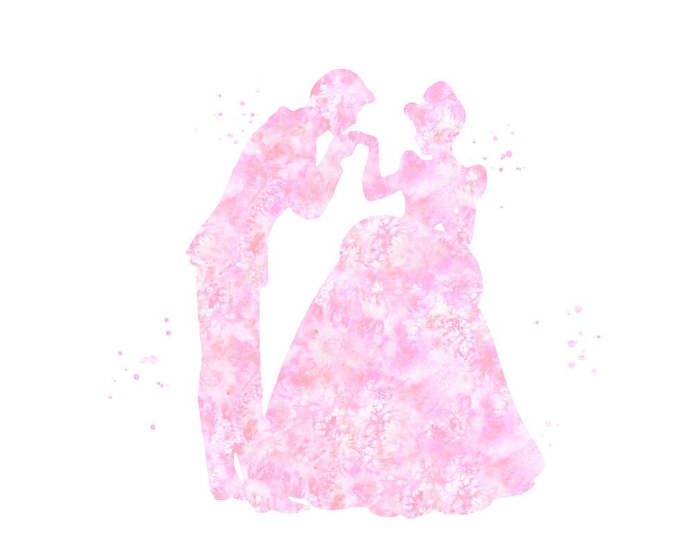 Pink Princess wall art Disney princesslight pink princess | Etsy