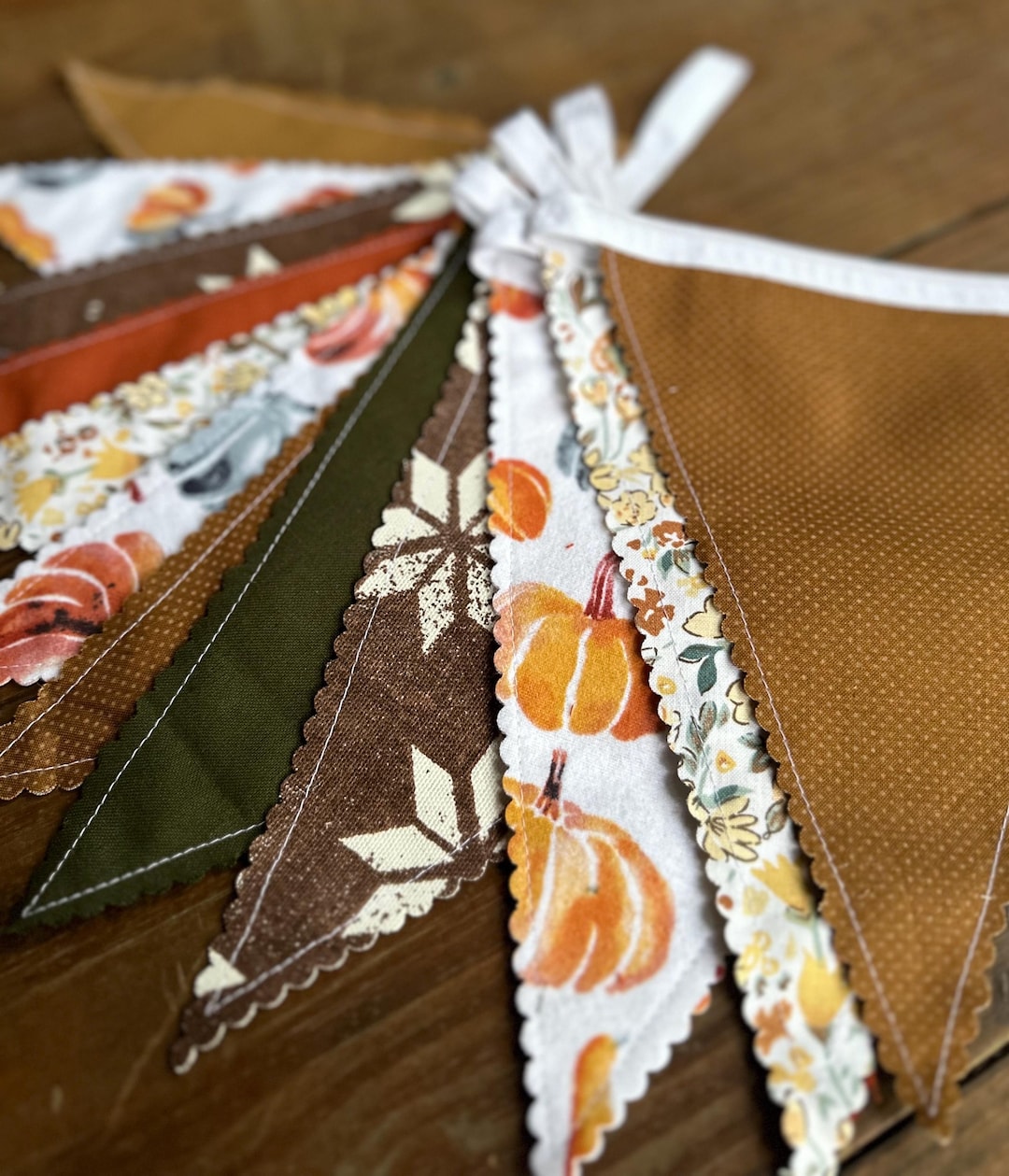 Fall Pennant Banner Cottagecore Fall Autumnal Banner Farmhouse Bunting ...