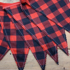 Lumberjack Party, Lumberjack Pennant Flags, Lumberjack Banner, Fabric ...