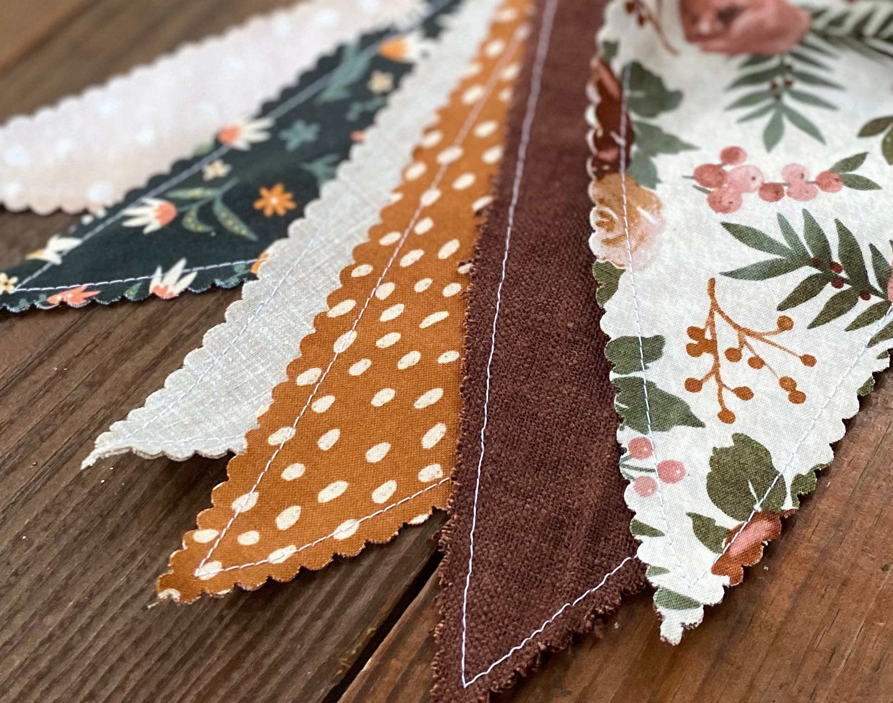 Boho Fabric Bunting: Floral Pennant Banner, Woodland Nursery Decor - Etsy