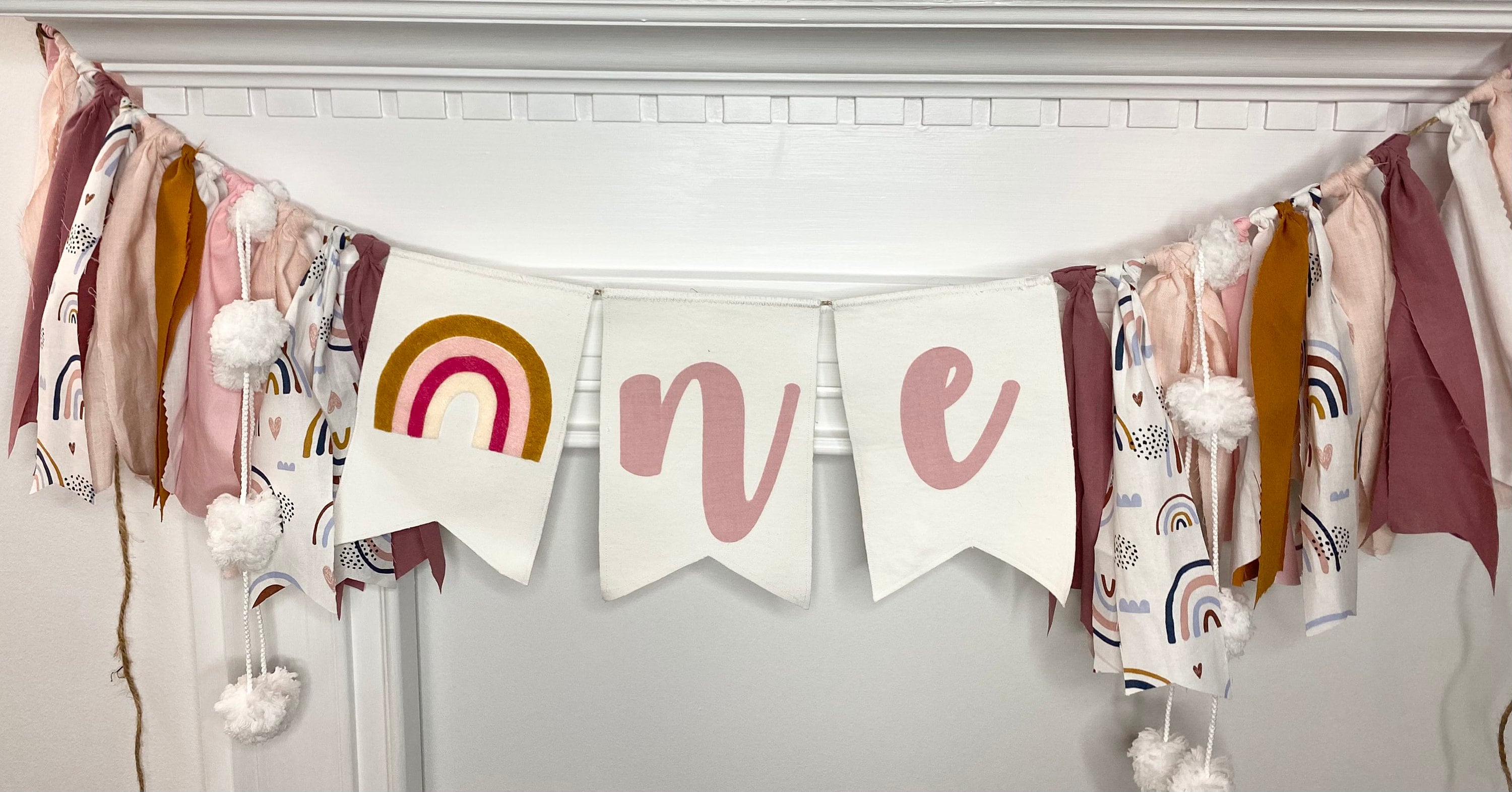 Boho Rainbow 1st Birthday One Banner First Birthday Banner 1 | Etsy