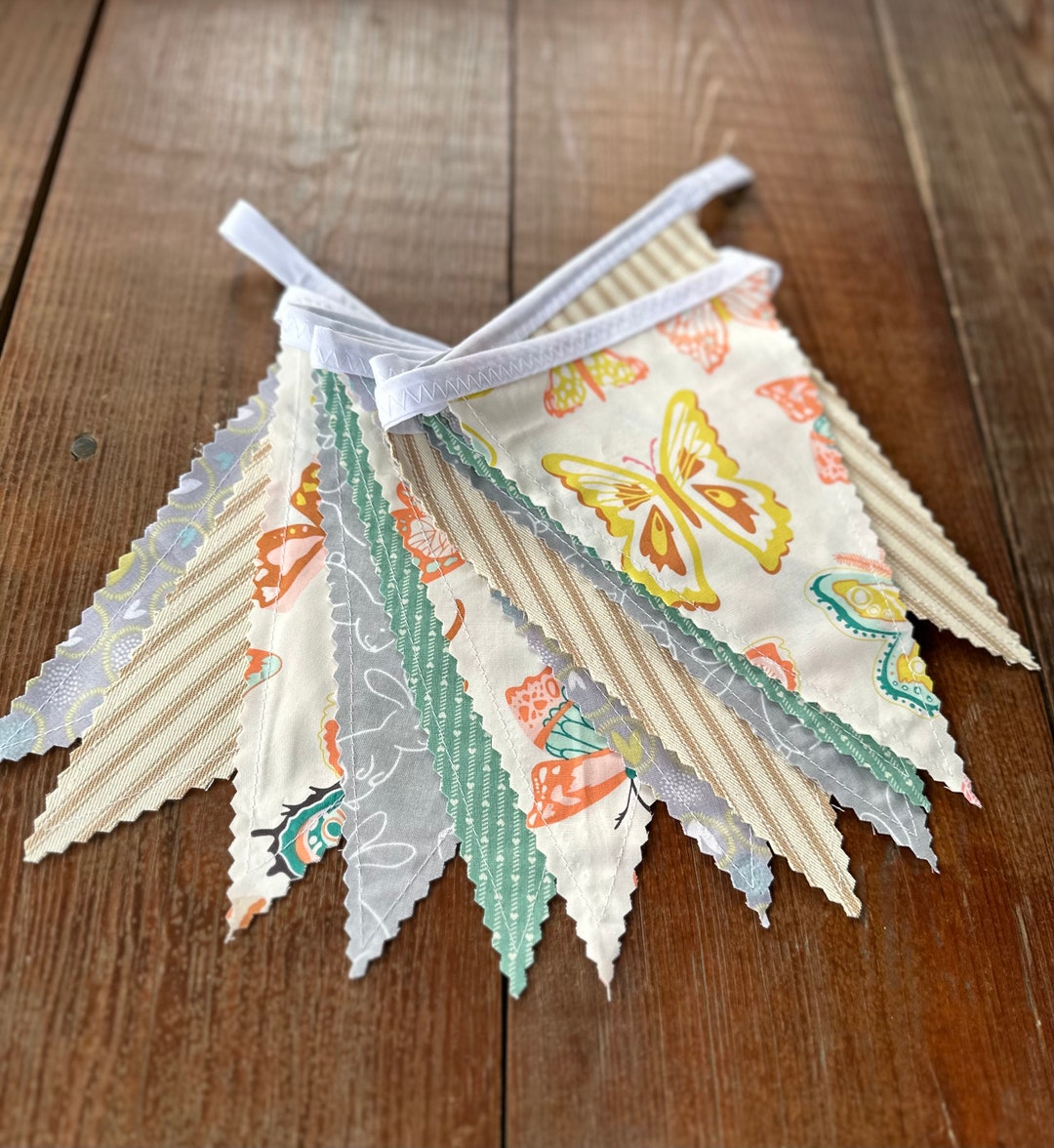 Gender Neutral Baby Shower Bunting: Sage Green, Gray & Orange Boho ...