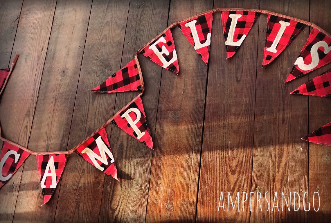 Custom Camp Banner Vintage Camp Party Happy Camper | Etsy