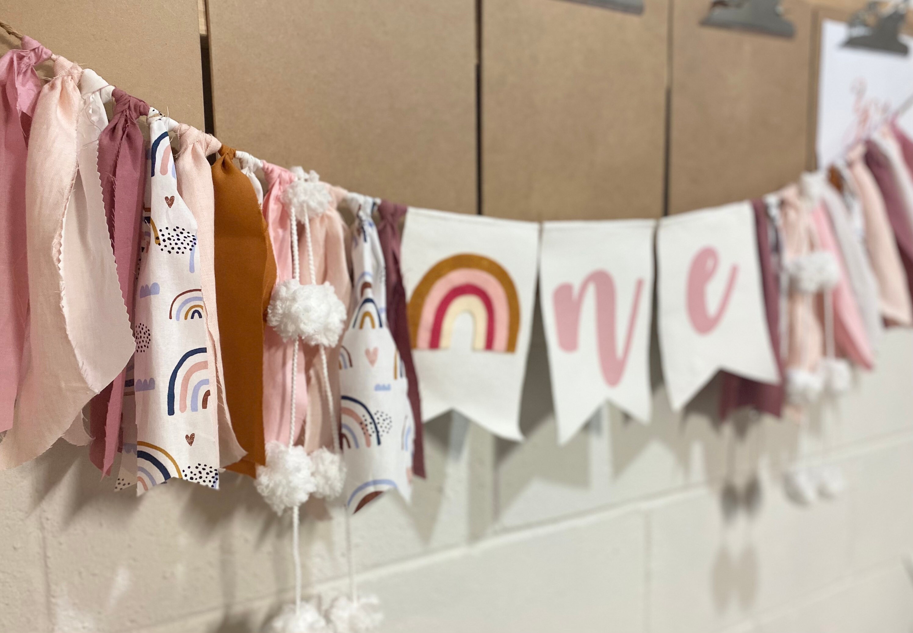 Boho Rainbow 1st Birthday One Banner First Birthday Banner 1 | Etsy
