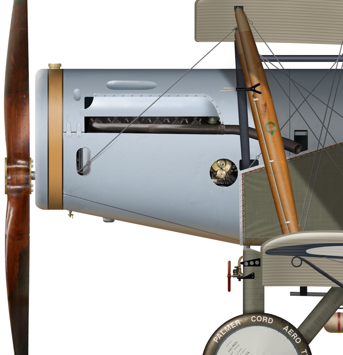 Bristol F2b Biplane Print: Vintage British Fighter Aircraft Artwork - Etsy