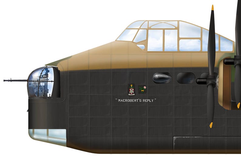 Short Stirling Mk 11 Vintage WW2 British Aircraft Bomber 1941 Macrobert ...