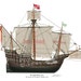 The Santa Maria 1460 Christopher Columbus Profile Artwork, A3 Print ...
