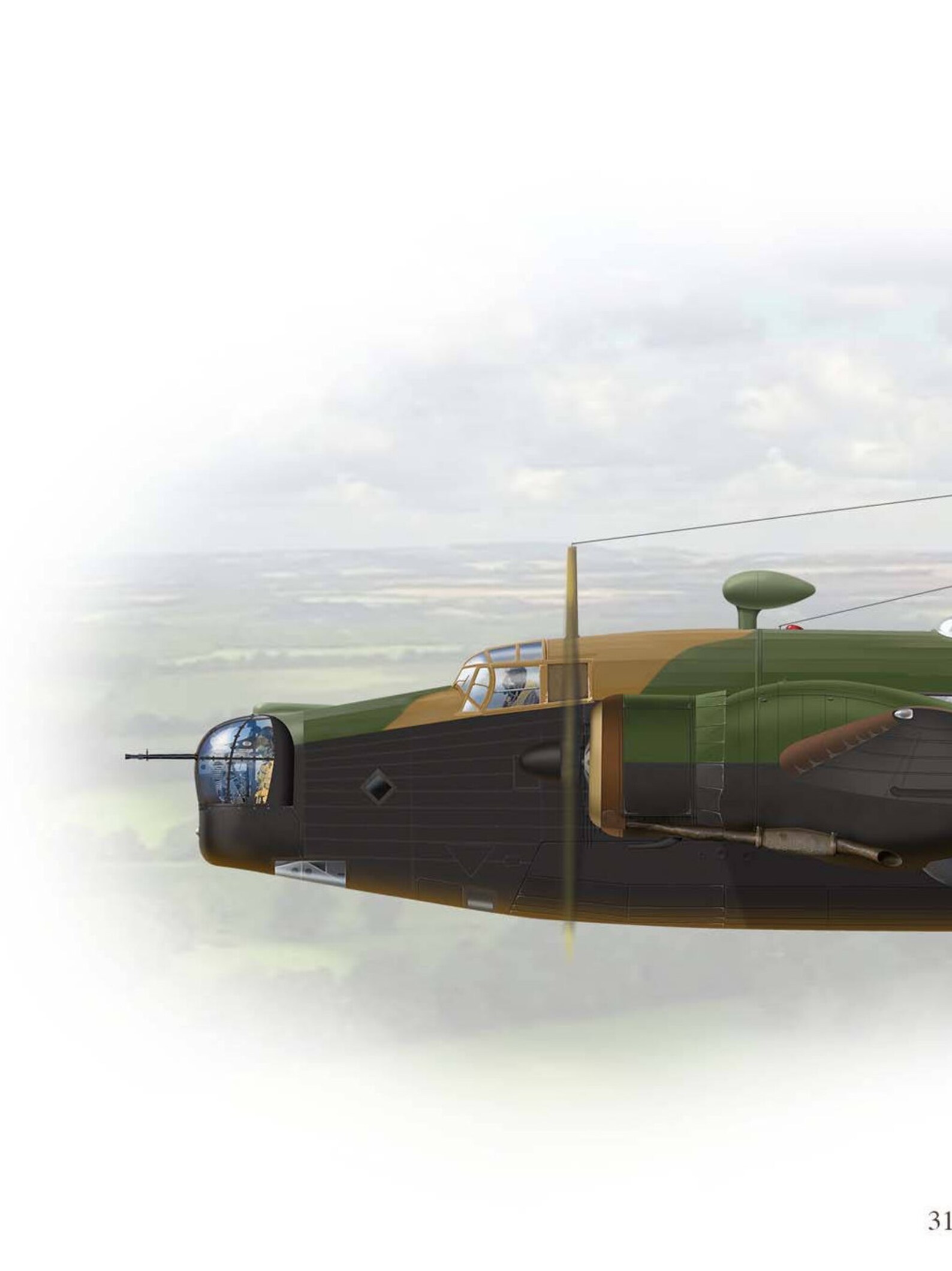 Vickers Wellington Mk 1C Vintage WW2 British Aircraft Bomber 1941 ...