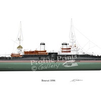 HMS Bounty 1784 Profile Artwork, A5 / A4 Glossy Print of British ...