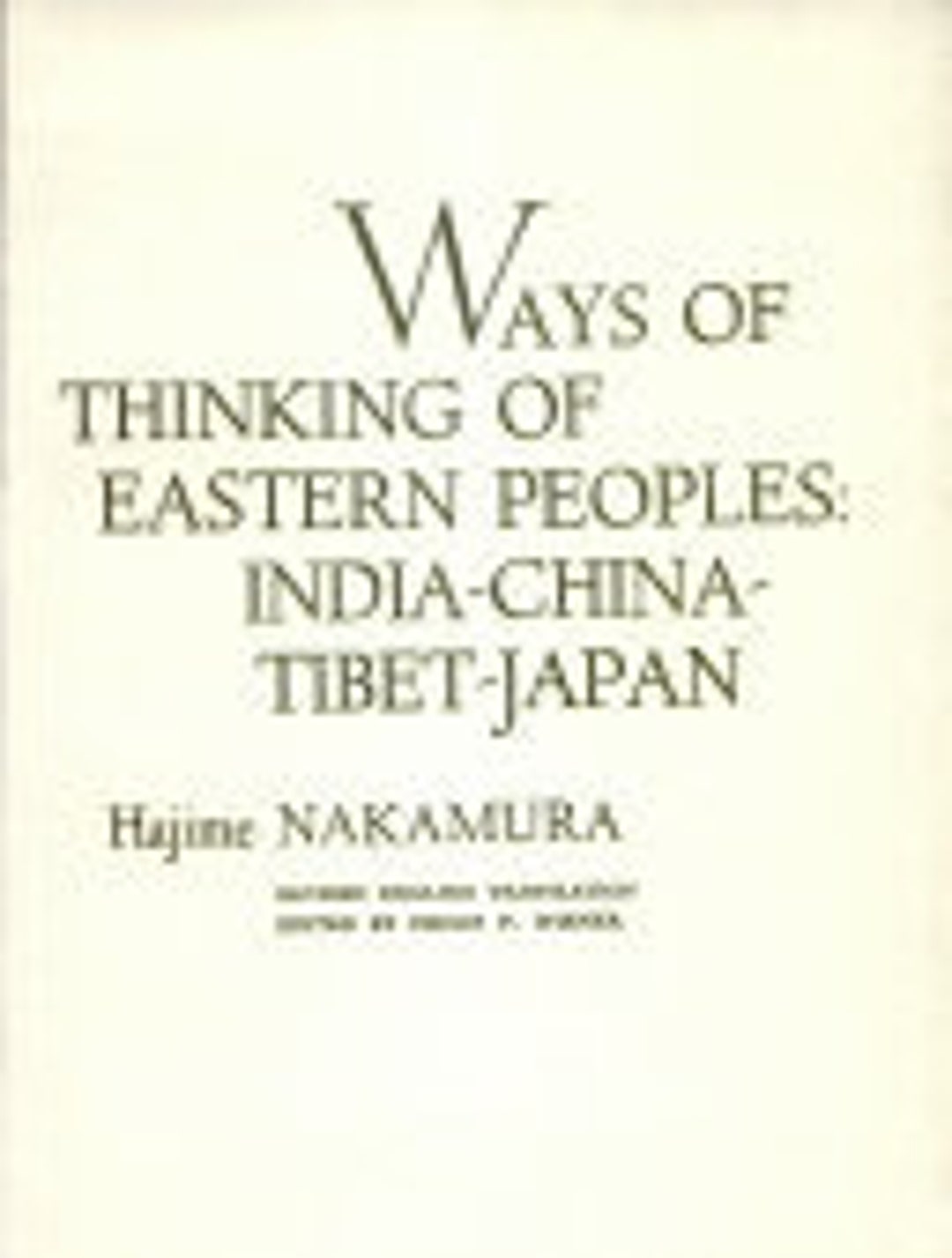 Ways of Thinking of Eastern Peoples: India China Tibet - Etsy