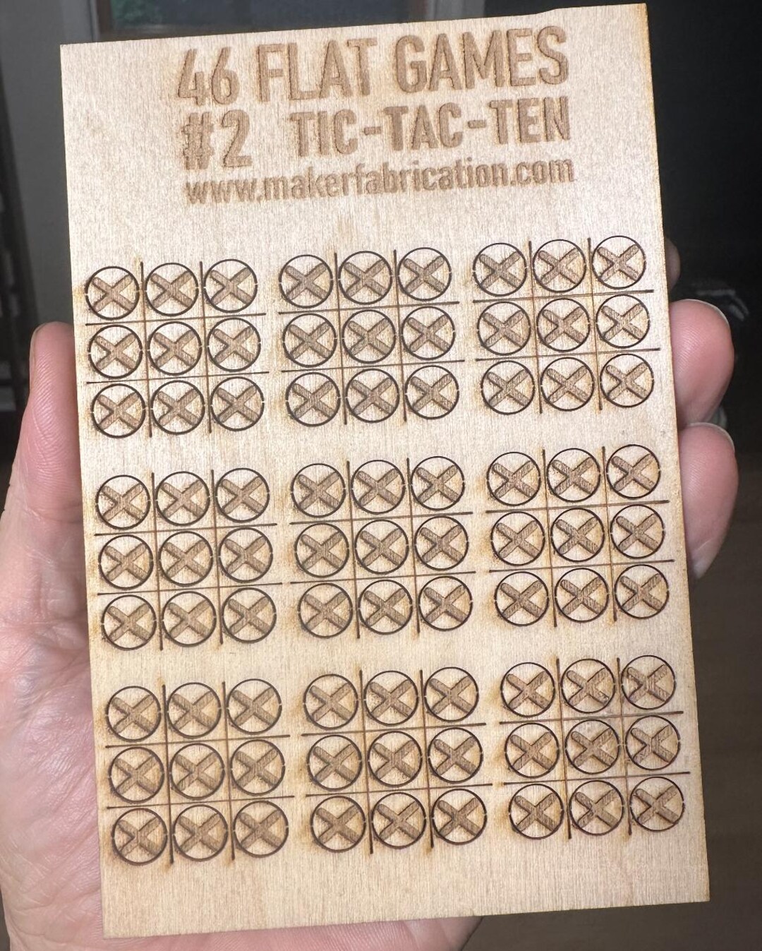 Tic Tac Toe Game - Tic Tac Ten File for Laser Cutter - Etsy