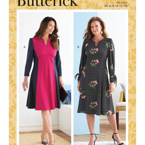 Uncut Butterick Sewing Pattern 6567 Misses' Dress Size - Etsy