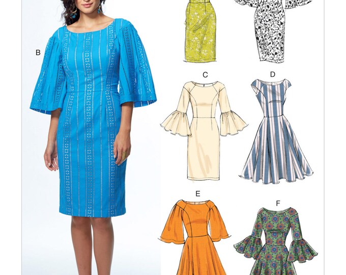 Vogue Sewing Pattern V9239 Misses' Princess Seam Dresses With Sleeve ...
