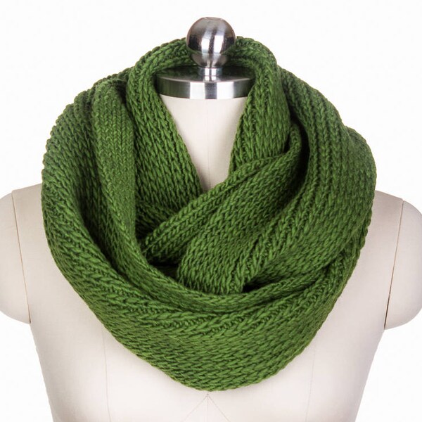 Green Infinity Scarf - Etsy