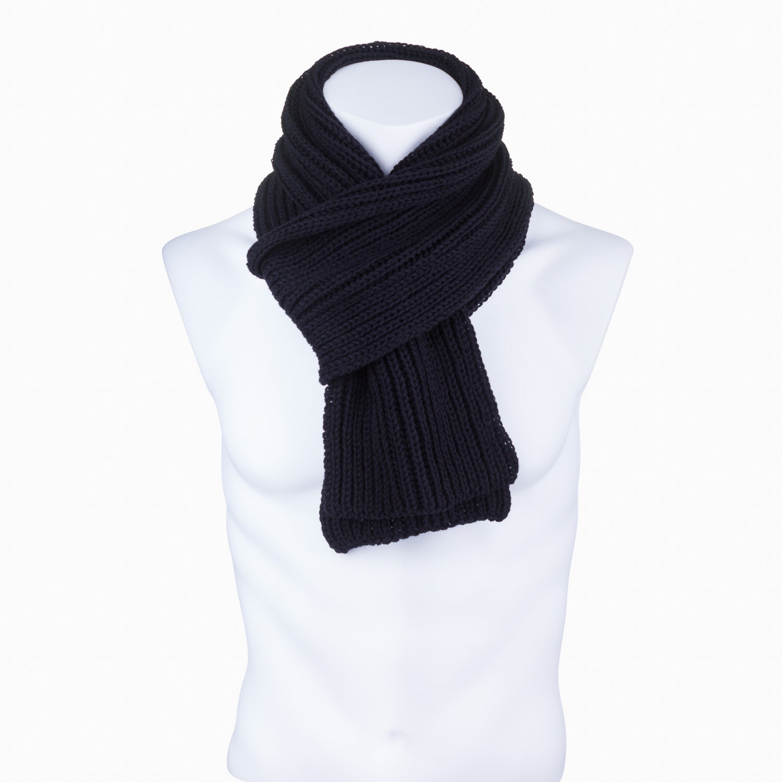 Men’s Scarf in Merino Wool, Unisex Chunky Scarf, Men’s Chunky Knit ...