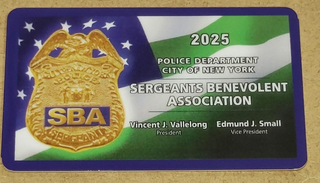 2025 NYPD Collectible Courtesy Card (SBA) - Etsy