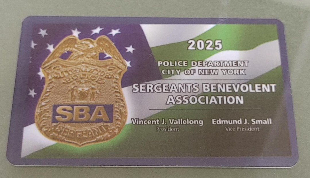 2025 NYPD Collectible Courtesy Card (SBA) - Etsy