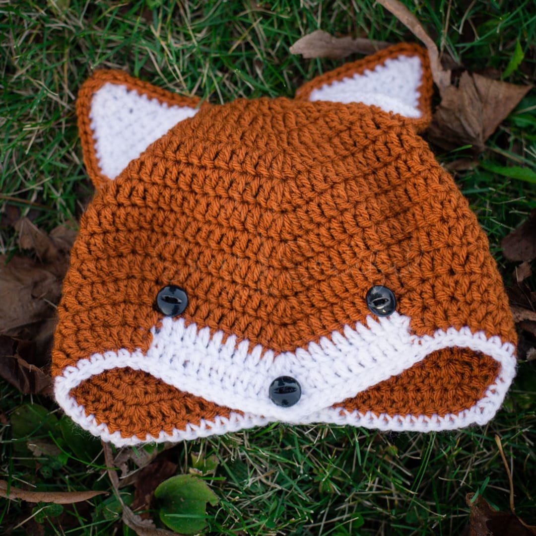 Boys Hat Fox Hat Shy Fox Beanie With Ear Flaps Animal Hat - Etsy