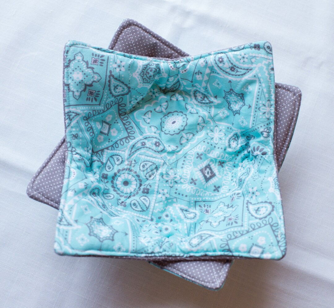 Potholder, Microwave Cozy Bowl, Hot Pad, Hot Bowl Holder, Sizes - 8" or ...