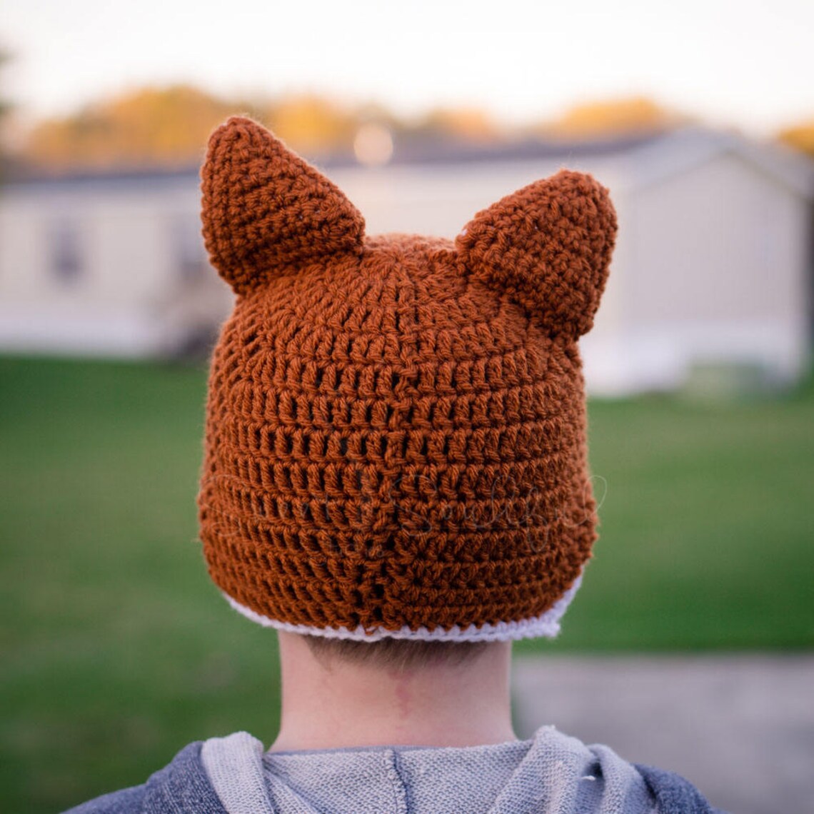 Boys Hat Fox Hat Shy Fox Beanie with ear flaps Animal Hat | Etsy
