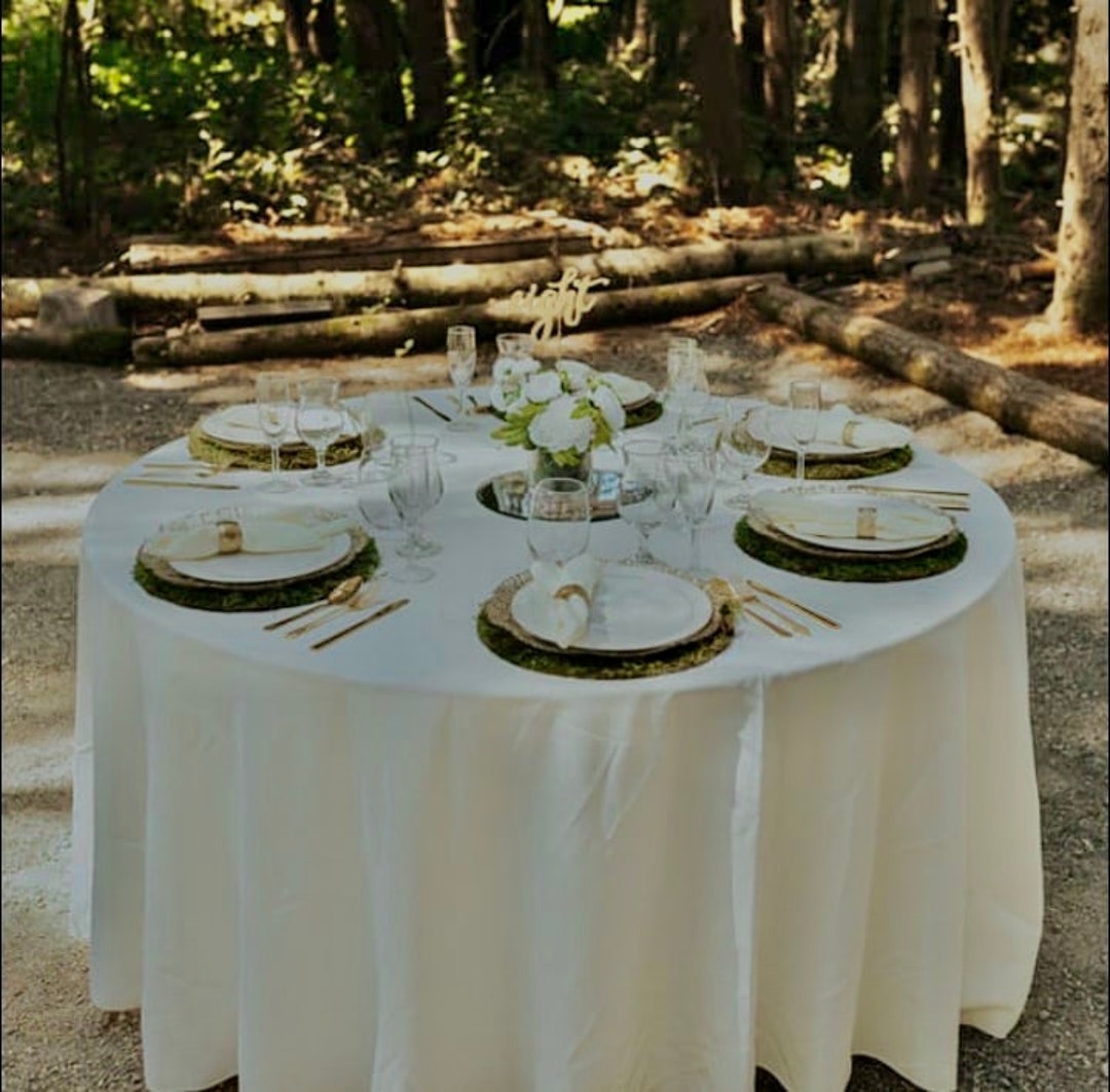 Round Moss Placemats 10- 14" Plate Chargers Serveware Couture Events ...