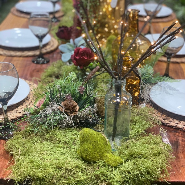 Moss Table Decor - Etsy