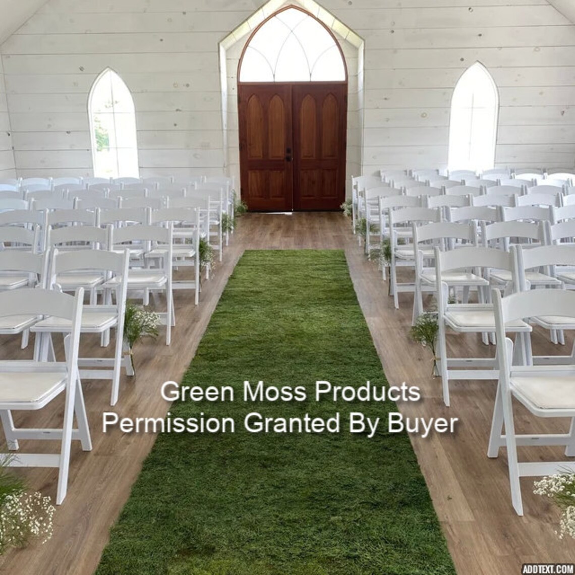 Table Moss Runner 3'x20' Wedding Ceremony Wedding - Etsy