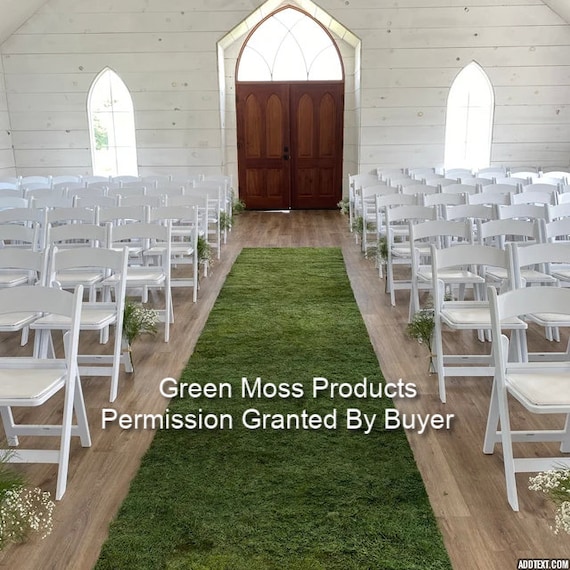 Table Moss Runner 3'x20' Wedding Ceremony Wedding - Etsy