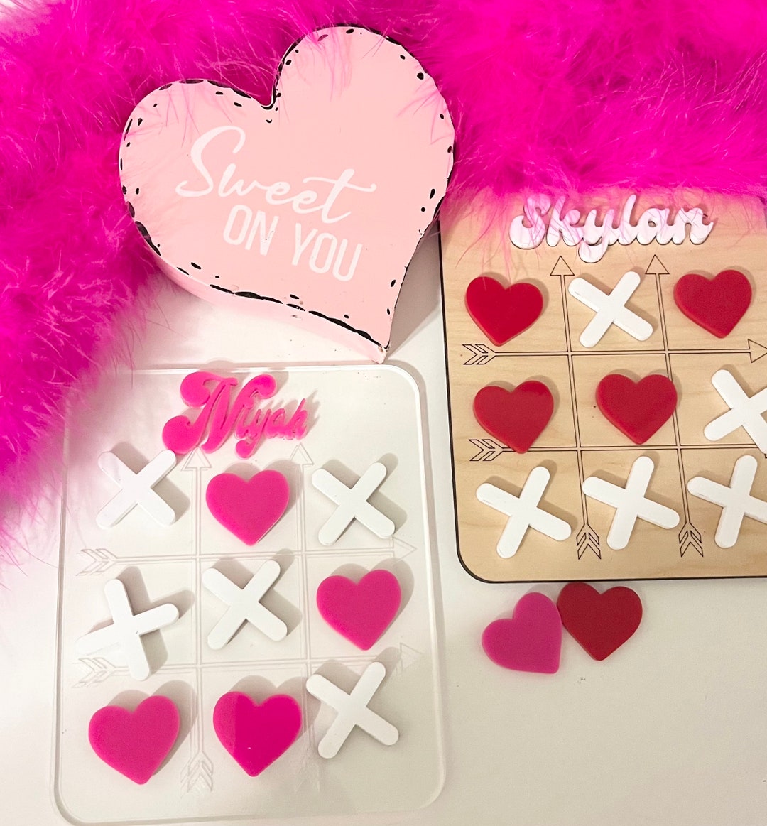 Tic Tac Toe Valentine’s Day Game, Valentine’s Gift for Children - Etsy
