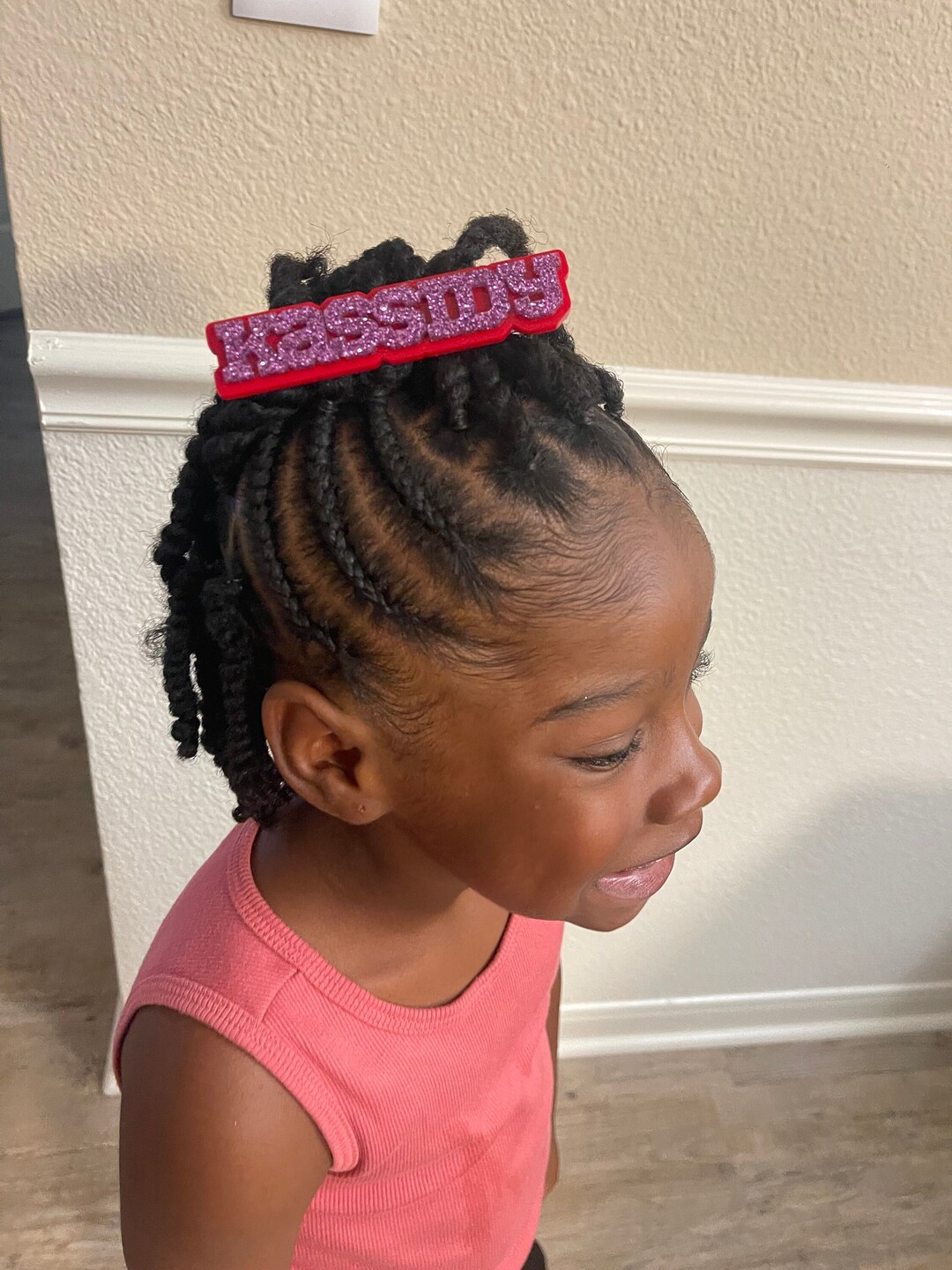 Custom Name Hair Bows, Name Hair Clips, Acrylic Name Hair Clips ...