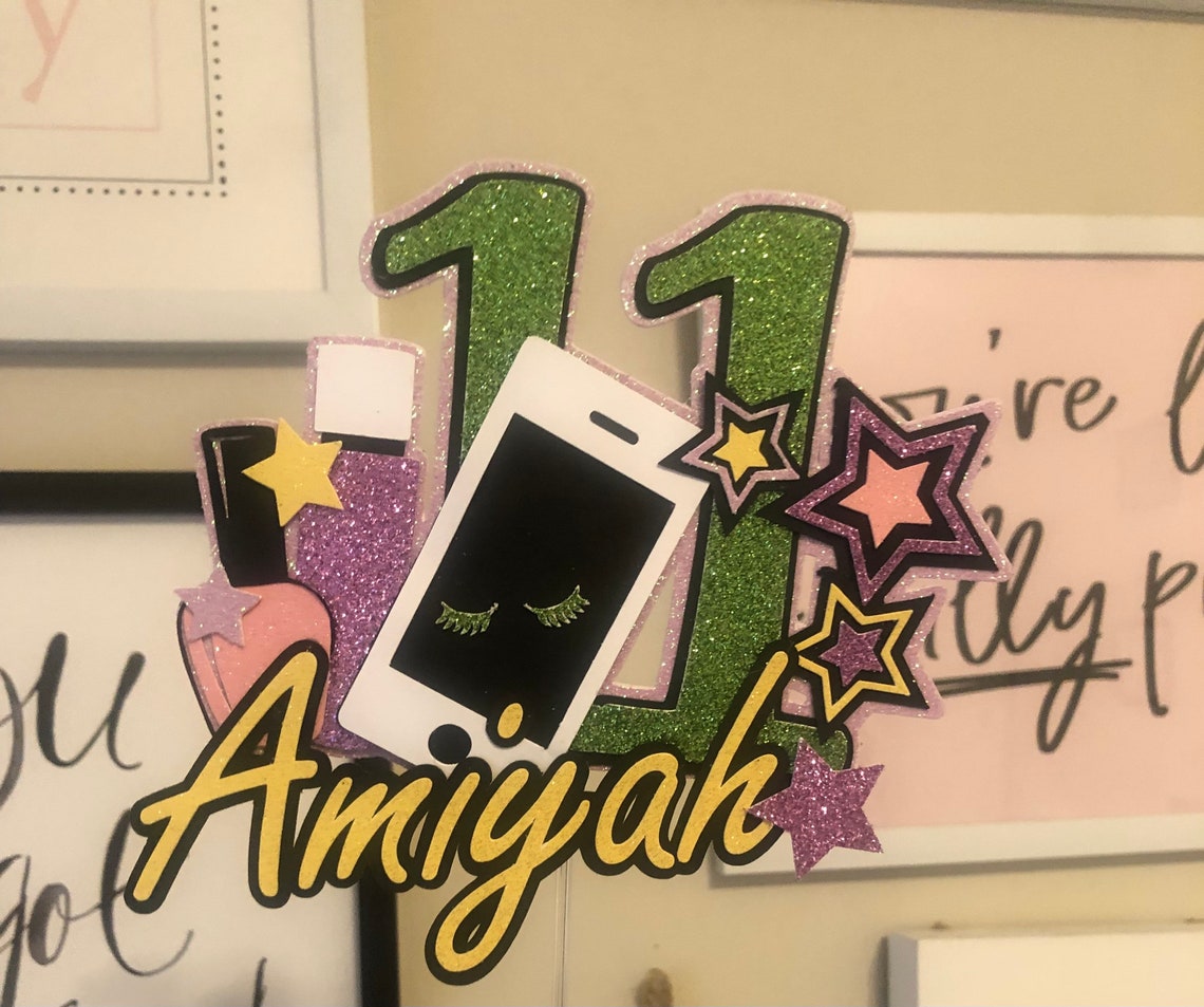 Tween Cake Topper, Teenager Cake Topper, Cell Phone Cake Topper, Pre ...