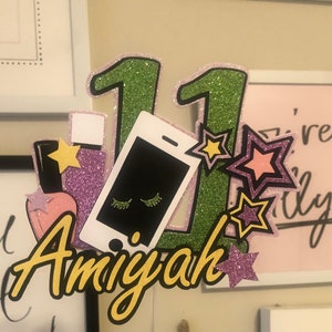Tween Cake Topper, Teenager Cake Topper, Cell Phone Cake Topper, Pre ...