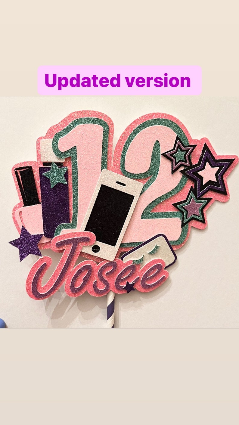 Tween Cake Topper, Teenager Cake Topper, Cell Phone Cake Topper, Pre ...