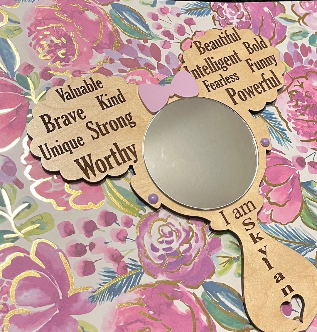 Affirmation Mirror, Inspiration Mirror, Affirmation Mirror Girl ...