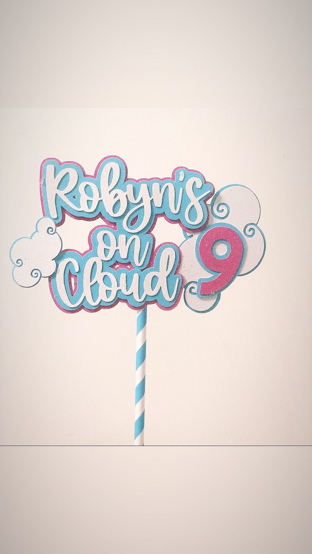 Cloud 9 Cake Topper, Cloud Nine Cake Topper, Cloud 9 Decor, Cloud 9 ...
