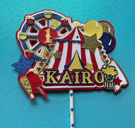 Circus Cake Topper Carnival Cake Topper Ferris Wheel Cake - Etsy
