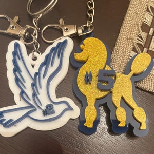 Dst, Zeta, AKA, Sgrho Accessories, Sorority Keychain, Greek Keychains ...