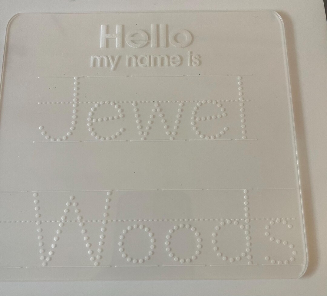 Name Tracing Board, Tracing Board, I Can Write My Name Board, Dry Erase ...